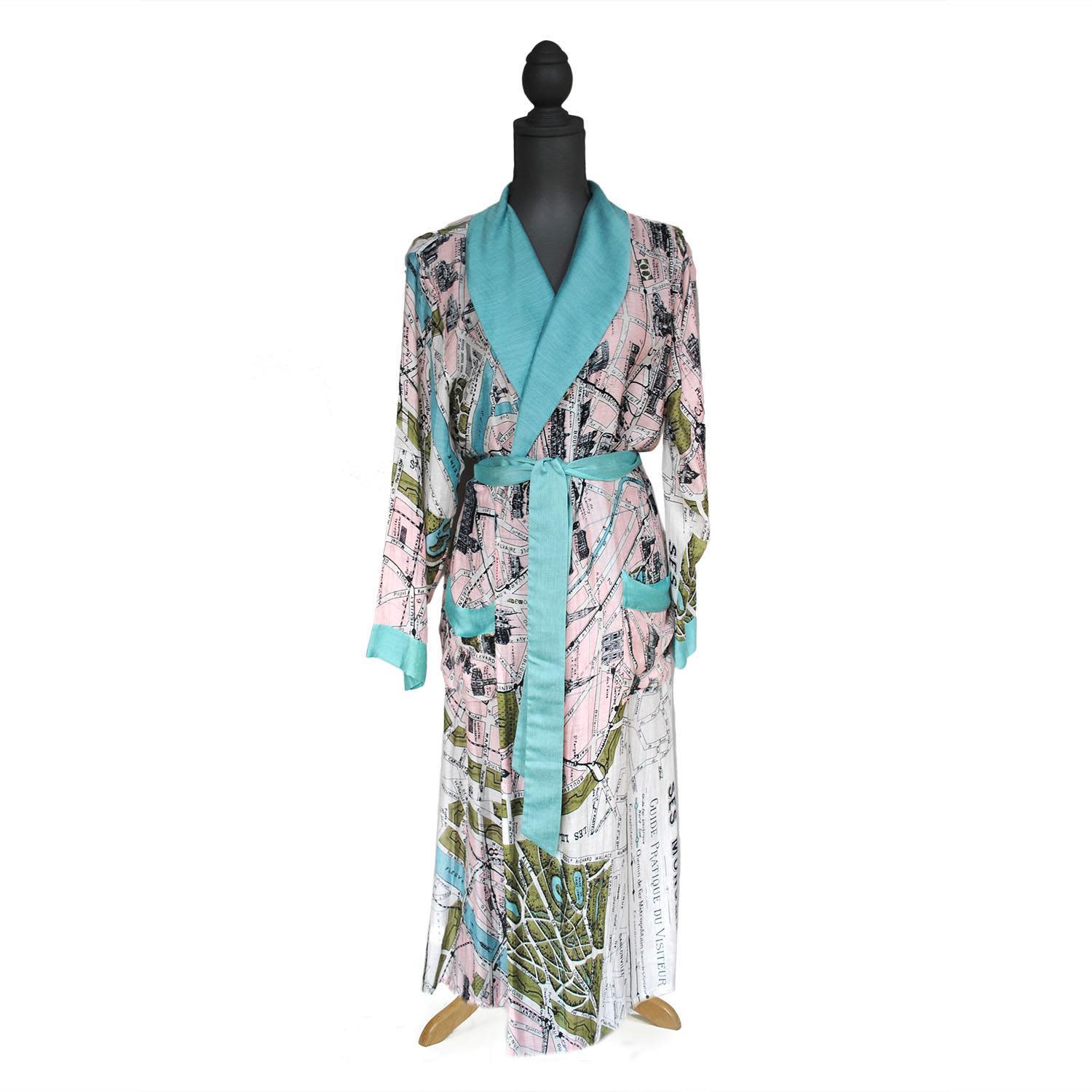 Paris Map Robe - CarefulPeach Boutique